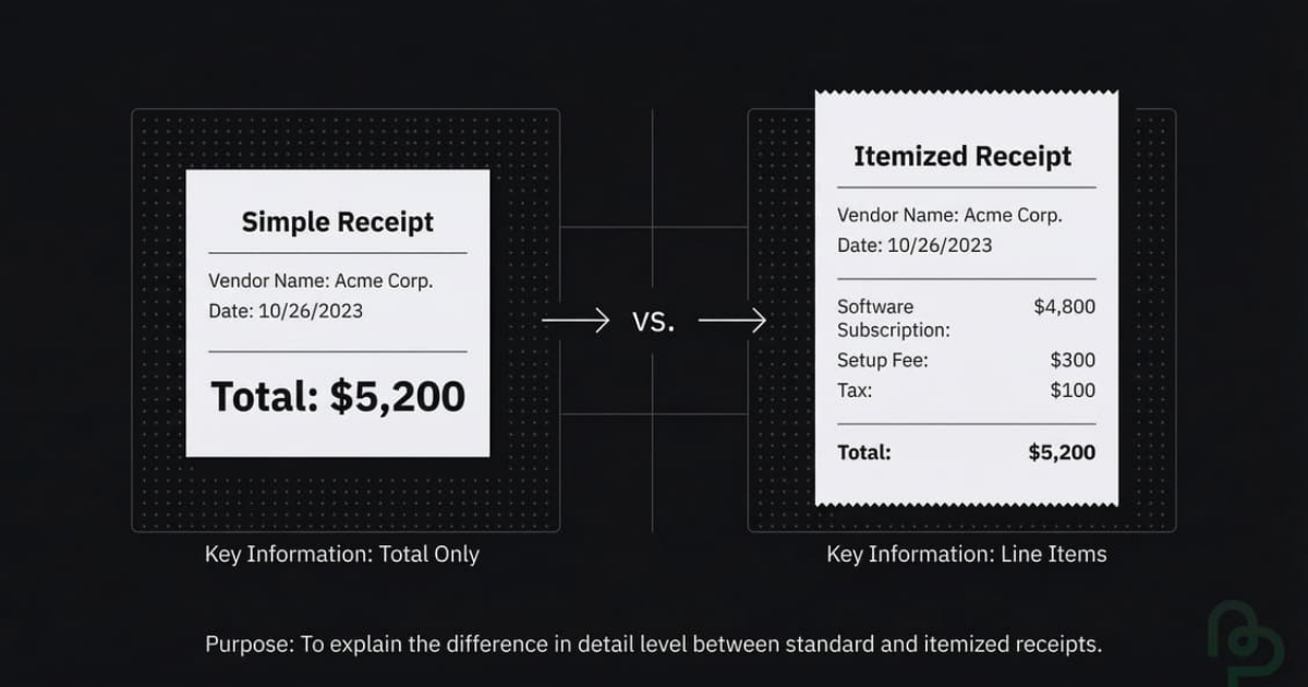 What Is an Itemized Receipt? Accurate Expense Tracking Guide | PineBill ...